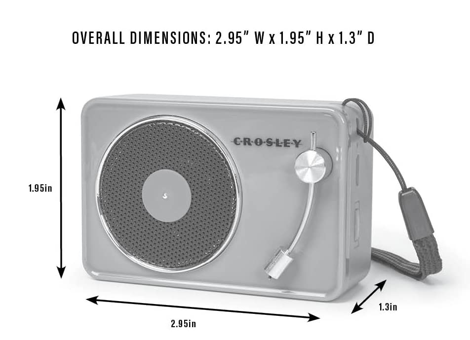 Crosley CR3029A-TN Portable Mini Turntable Bluetooth Speaker, Tourmaline