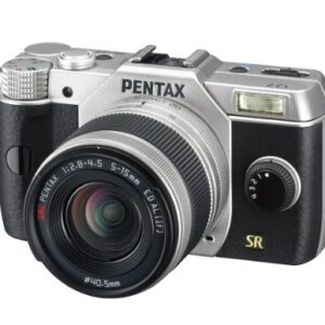 Pentax Q7 12.4MP Mirrorless Digital Camera with 02 Standard Zoom 5-15mm f2.8-4.5 and 06 Telephoto Zoom 15-45mm f2.8 Lenses (Silver)