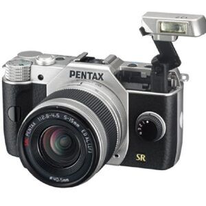 Pentax Q7 12.4MP Mirrorless Digital Camera with 02 Standard Zoom 5-15mm f2.8-4.5 and 06 Telephoto Zoom 15-45mm f2.8 Lenses (Silver)