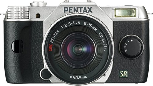 Pentax Q7 12.4MP Mirrorless Digital Camera with 02 Standard Zoom 5-15mm f2.8-4.5 and 06 Telephoto Zoom 15-45mm f2.8 Lenses (Silver)