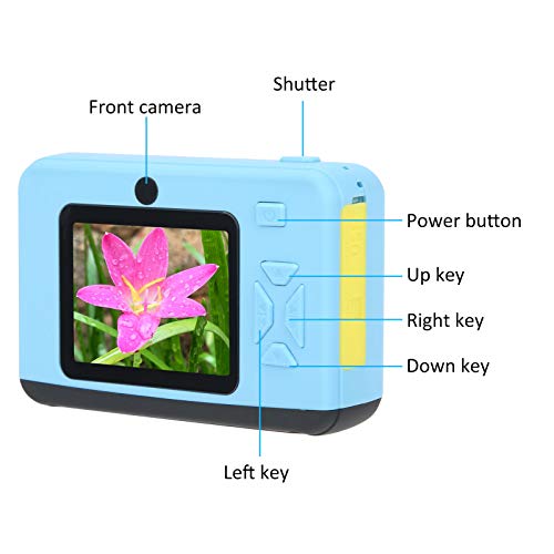 Children Camera 2 inch 20MP HD Children Digital Camera IPS Screen Anti‑Drop Video Recording Camera Camera Children Video Camera Gift for for Children Kids(Blue)