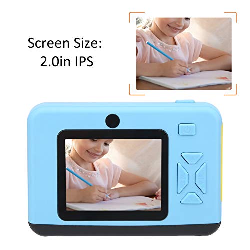 Children Camera 2 inch 20MP HD Children Digital Camera IPS Screen Anti‑Drop Video Recording Camera Camera Children Video Camera Gift for for Children Kids(Blue)