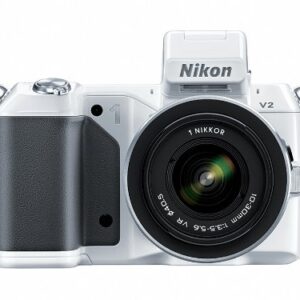 Nikon 1 V2 14.2 MP HD Digital Camera with 10-30mm VR 1 NIKKOR Lens (White)