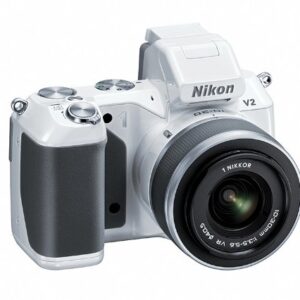 Nikon 1 V2 14.2 MP HD Digital Camera with 10-30mm VR 1 NIKKOR Lens (White)