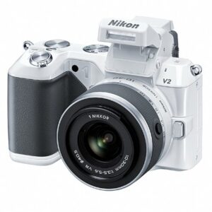 Nikon 1 V2 14.2 MP HD Digital Camera with 10-30mm VR 1 NIKKOR Lens (White)