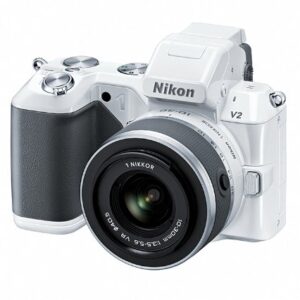 Nikon 1 V2 14.2 MP HD Digital Camera with 10-30mm VR 1 NIKKOR Lens (White)