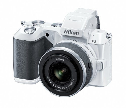 Nikon 1 V2 14.2 MP HD Digital Camera with 10-30mm VR 1 NIKKOR Lens (White)