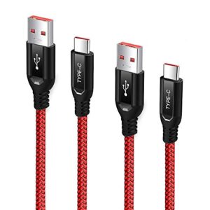 dash charger cable, titacute usb c cable for oneplus 10 8 pro charging cable 2 pack durable nylon braided warp charge type-c cable 6ft data sync cord charging rapidly for oneplus 7t 7 6t 6 5t 5 3t 3