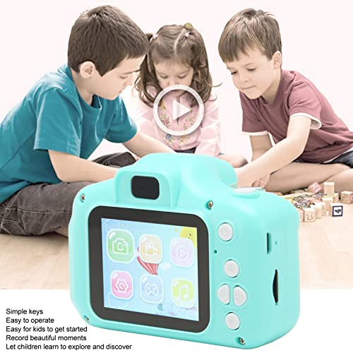 Kids Camera, Selfie Children Camera with 2In IPS Screen HD 1080P Digital Photo Video Stickers Cameras with 32GB SD Card, Christmas Birthday Gift for 3 to 12 Year Old Girl