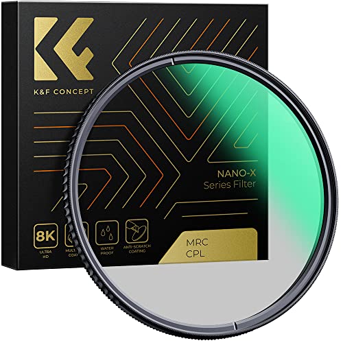 67mm Circular Polarizers Filter, K&F Concept 67MM Circular Polarizer Filter HD 28 Layer Super Slim Multi-Coated CPL Lens Filter (Nano-X Series)