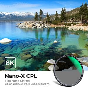 67mm Circular Polarizers Filter, K&F Concept 67MM Circular Polarizer Filter HD 28 Layer Super Slim Multi-Coated CPL Lens Filter (Nano-X Series)