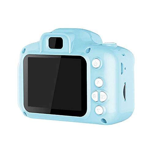 HDLIV 2 Inch HD Screen Chargable Digital Mini Camera Kids Cute Camera Toys Outdoor Photography Props for Child Birthday Gift (Blue)