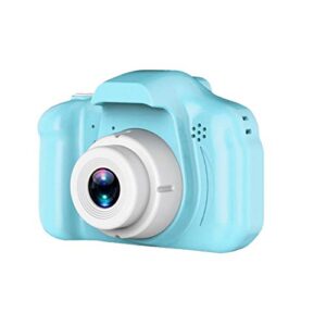 HDLIV 2 Inch HD Screen Chargable Digital Mini Camera Kids Cute Camera Toys Outdoor Photography Props for Child Birthday Gift (Blue)