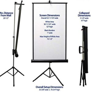 CFS Products Retractable White Photo ID Backdrop for Passport Photos (Free Standing)