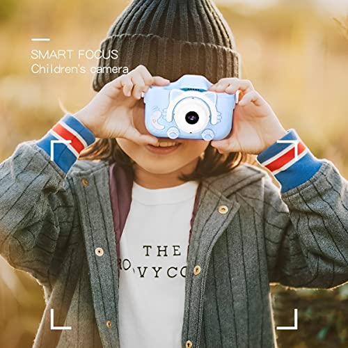 Kids Camera Toy USB Rechargeable HD Kids Camera with 400mAh Battery and 2 Inch LCD Screen Multifunctional Mini Children Video Camera with 6 Filter Effects for 3-8 Years Old Boys Girls(Blue)