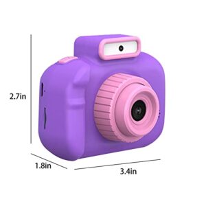 Kids Camera, Gifts for Boys, Girls of Age 3-9, 1080P HD Digital Video Cameras for Toddler, 48MP high Definition Digital Camera, 32GB SD Card,Video And Games, With Flashlight, 800mah Battery (Purple)