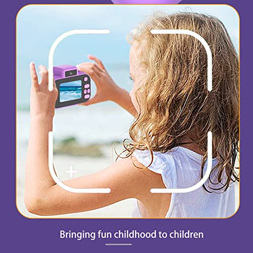 Kids Camera, Gifts for Boys, Girls of Age 3-9, 1080P HD Digital Video Cameras for Toddler, 48MP high Definition Digital Camera, 32GB SD Card,Video And Games, With Flashlight, 800mah Battery (Purple)