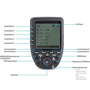 GODOX Xpro-C 1/8000s HSS TTL Wireless Flash Trigger 5 Dedicated Group Buttons 11 Customizable Functions for Canon EOS Hotshoe Camera Flash TT350C V350C TT685C V860 V850 AD200 AD400Pro AD600 Pro AD600