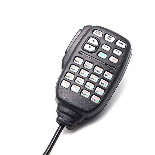 Kymate HM133V Microphone Compatible with Icom Mobile Radio IC-2200H IC-2800H IC-V8000 IC-208H IC-2820H IC-F2721D 8PIN RJ45 HM-133 DTMF Car radios Hand Mic Durable Handheld