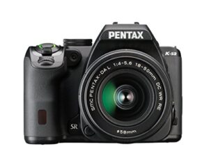 pentax k-s2 20mp dslr kit w/ 18-50mm wr (black)