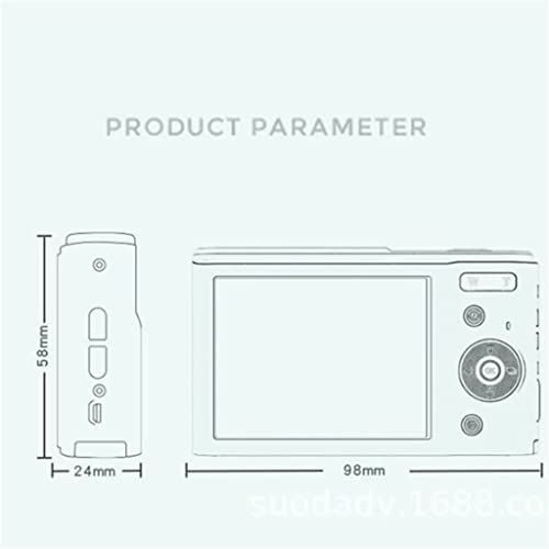 MEENE Digital Camera 48MP 2.4 Inch LCD Video Blog Camera 16X Zoom Kids Camera Student Camera Card Camera (Color : Black)