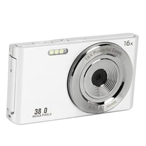 digital camera, 1080p 38mp vlogging camera 16x digital zoom digital camera, anti shaking, 2.4 inch screen compact camera for teens students boys girls seniors