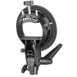 neewer s-type bracket holder with bowens mount for speedlite flash snoot softbox beauty dish reflector umbrella