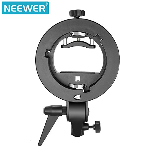 Neewer S-Type Bracket Holder with Bowens Mount for Speedlite Flash Snoot Softbox Beauty dish Reflector Umbrella