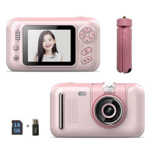 sikiwind Kids Camera for Boys and Girls, Digital Camera for Kids Toy Gift, Toddler Camera Birthday Gift for Age 3 4 5 6 7 8 9 10 with 32GB SD Card, Video Recorder 1080P IPS 2.4 Inch