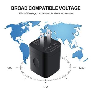 Fast Charger Block, Single Port USB Wall Plug for Phone 13 Charging Cubes 1A Power Adapter Compatible iPhone 12/11 Pro Max/XS/X/8/7/6/SE, Samsung Galaxy A12/A52/A10e/S22+/S10/S9/S8/Note20 Ultra, Moto