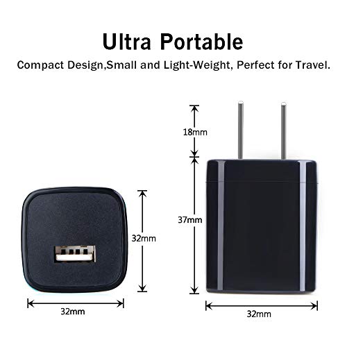 Fast Charger Block, Single Port USB Wall Plug for Phone 13 Charging Cubes 1A Power Adapter Compatible iPhone 12/11 Pro Max/XS/X/8/7/6/SE, Samsung Galaxy A12/A52/A10e/S22+/S10/S9/S8/Note20 Ultra, Moto