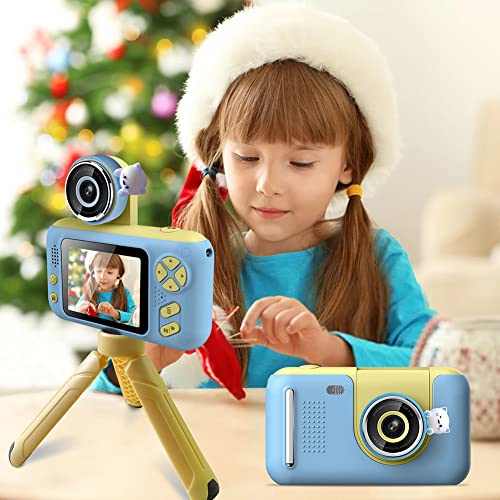 sikiwind Kids Camera for Boys and Girls, Digital Camera for Kids Toy Gift, Toddler Camera Birthday Gift for Age 3 4 5 6 7 8 9 10 with 32GB SD Card, Video Recorder 1080P IPS 2.4 Inch