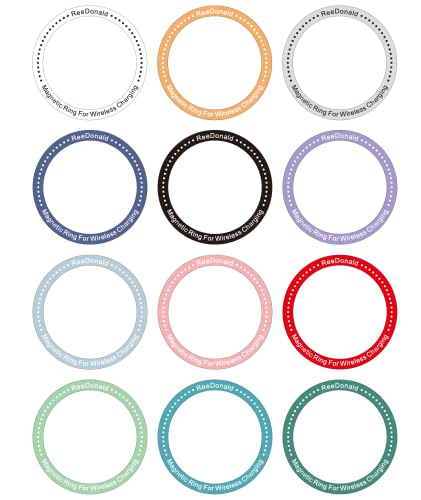 Reedonald Magnetic Rings 3Pack,Universal Metal Magnet for Wireless MagSafe Charge, Compatible with iPhone 14/13/12/11 Pro/Max/Mini,Samsung Galaxy Etcs& Phone Case