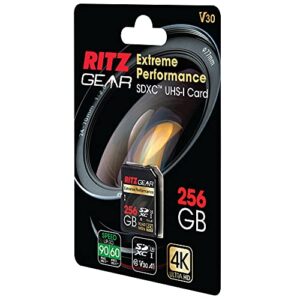 Extreme Performance High Speed UHS-I SDXC 256GB SD Card 90/60 MB/S U3 A1 Class-10 V30 Memory Card for SD Devices That can Capture Full HD, 3D, and 4K Video as Well as raw Photography.