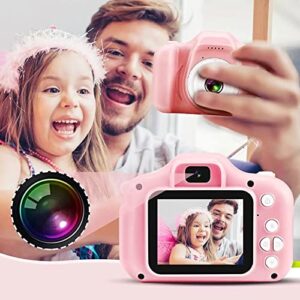 Ruiqas Camera Toy Dual Lens Selfie Camera 1080P HD Digital Video Camera with 32GB TF Card Birthday Gifts for