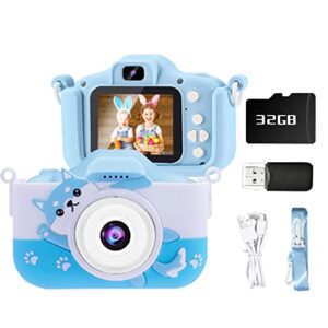 ruiqas camera toy dual lens selfie camera 1080p hd digital video camera with 32gb tf card birthday gifts for