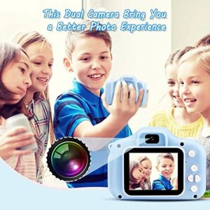 Ruiqas Camera Toy Dual Lens Selfie Camera 1080P HD Digital Video Camera with 32GB TF Card Birthday Gifts for