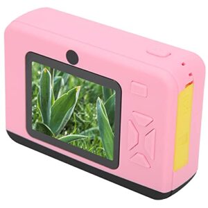 20mp hd children digital camera,2.0in ips screen antidrop video recording camera children memory card 32gb selfie video toddler camera for girls boys birthday gift(pink)