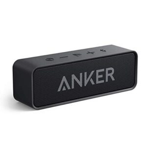 upgraded, anker soundcore bluetooth speaker with ipx5 waterproof, stereo sound, 24h playtime, portable wireless speaker for iphone, samsung and more