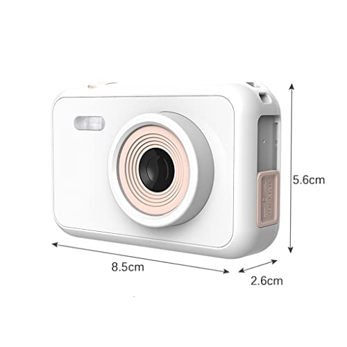 MEENE Digital Camera 12MP 1080P High Resolution Kids Portable Mini Video Camera 2.0 Inch LCD Display Screen 32GB TF Card Storage (Color : White)