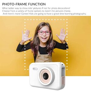 MEENE Digital Camera 12MP 1080P High Resolution Kids Portable Mini Video Camera 2.0 Inch LCD Display Screen 32GB TF Card Storage (Color : White)