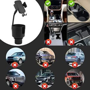 Car Cup Holder Phone Mount Adjustable Base with 360° Rotation Universal Multifunctional Drink Cup Holder Expander Cellphone Holder Adapter for Car Fits Any iPhone All Smartphones