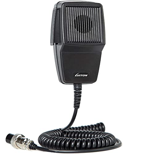 LUITON CB Microphone 4 Pin Noise Canceling CB Radio Mic for Cobra/Uniden/Workman/Midland/Galaxy CB Radio (1 Pack)