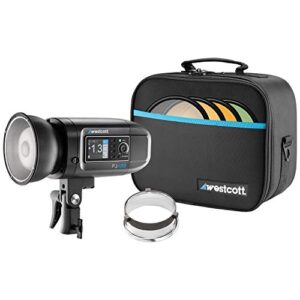 westcott fj400 strobe 400ws with ac/dc battery 400ws ttl hss ac/dc powered 480+ full power flashes (us/ca plug)