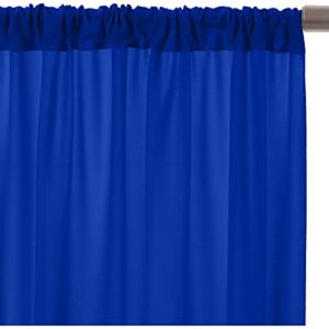 AK TRADING CO. 10 feet x 10 feet Polyester Backdrop Drapes Curtains Panels with Rod Pockets - Wedding Ceremony Party Home Window Decorations - Royal Blue (DRAPE-5x10-ROYAL)