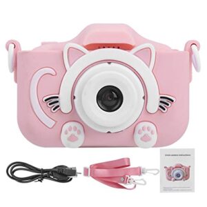 alremo huangxing – digital children camera, durable cartoon digital dv, fun lovely practical for holiday birthday gift kids taking pictures toy children(pink)