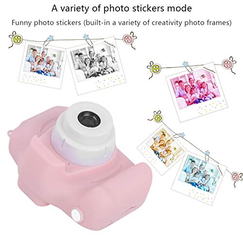 ALREMO HUANGXING - Digital Children Camera, Durable Cartoon Digital DV, Fun Lovely Practical for Holiday Birthday Gift Kids Taking Pictures Toy Children(Pink)