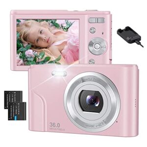 Digital Cameras for Kids Digital Camera, HD 1080P Vlogging Camera 2.4" LCD Compact Camera with 16X Digital Zoom,Powerful Cameras for Photography, Portable Mini Camera for Adult, Beginners