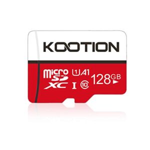 kootion 128gb micro sd card class 10 micro sdxc card 128gb uhs-1 memory card ultra high speed tf card, c10, u1, 128 gb