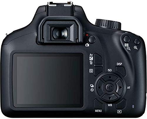 Canon EOS 4000D DSLR Camera w/Canon EF-S 18-55mm F/3.5-5.6 III Zoom Lens + Case + 32GB SD Card+ More+ TopKnotch Cloth (Renewed)